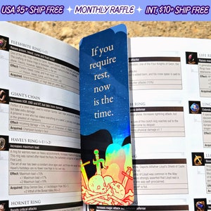 Dark Souls Elden Ring Bookmark Handmade Thick Card Stock - Etsy