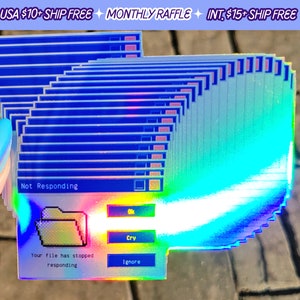 File Not Responding Computer Error Sticker Tech Humor Message Handmade ...