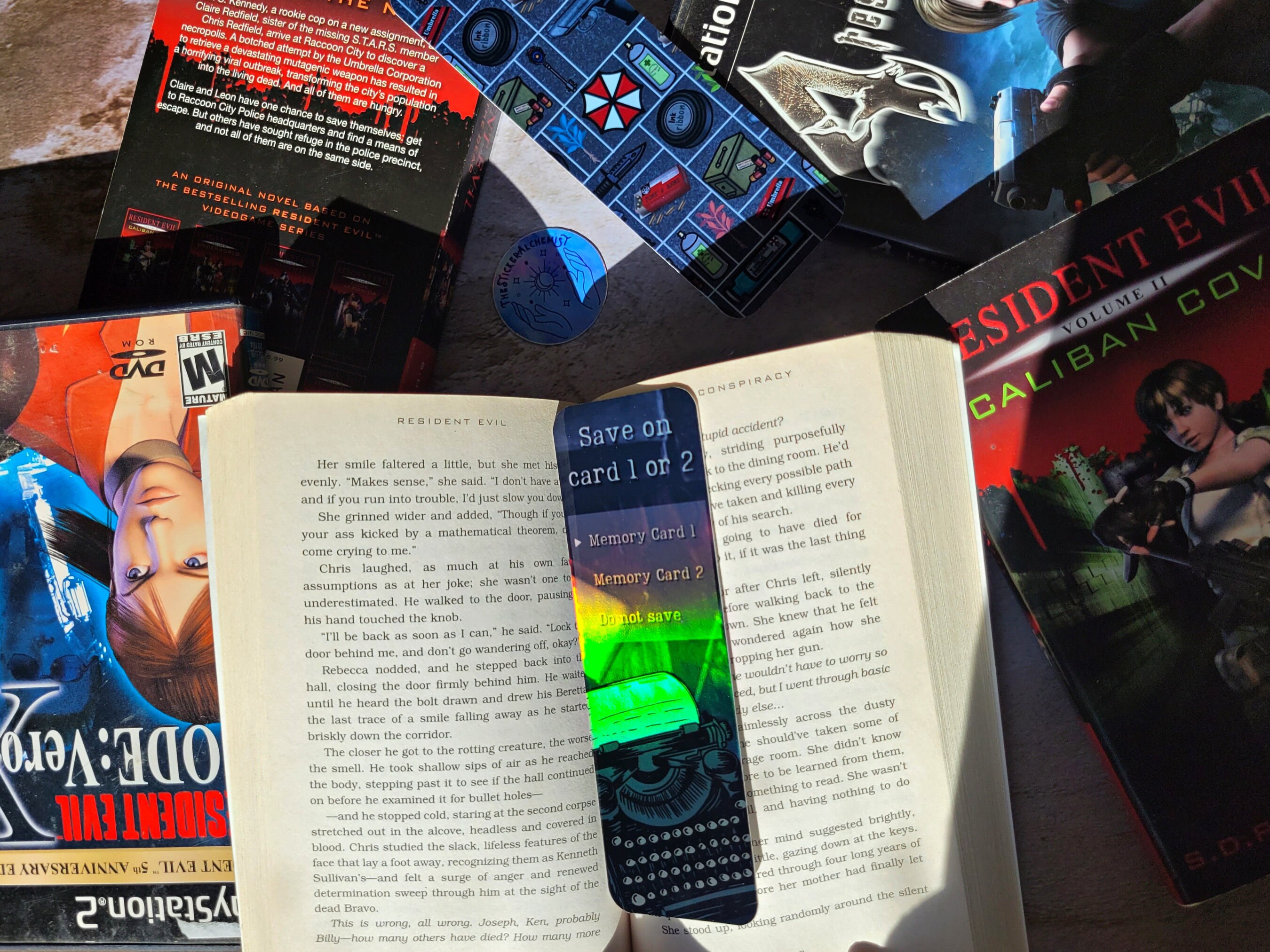 Resident Evil Briefcase Inventory Bookmark Handmade Thick Card - Etsy