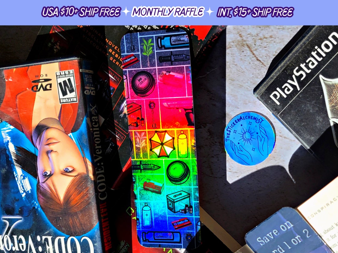 Resident Evil Briefcase Inventory Bookmark Handmade Thick Card Stock - Etsy