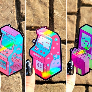 Build Your Own Arcade Sticker Handmade Holographic Retro Arcade ...