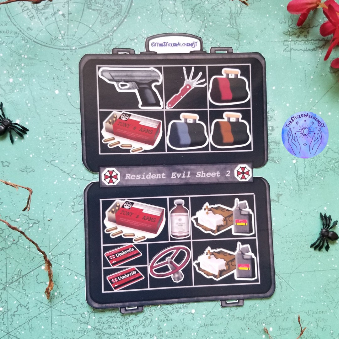 Resident Evil Briefcase VERSION 2 Vinyl Decal Sticker Sheet - Etsy