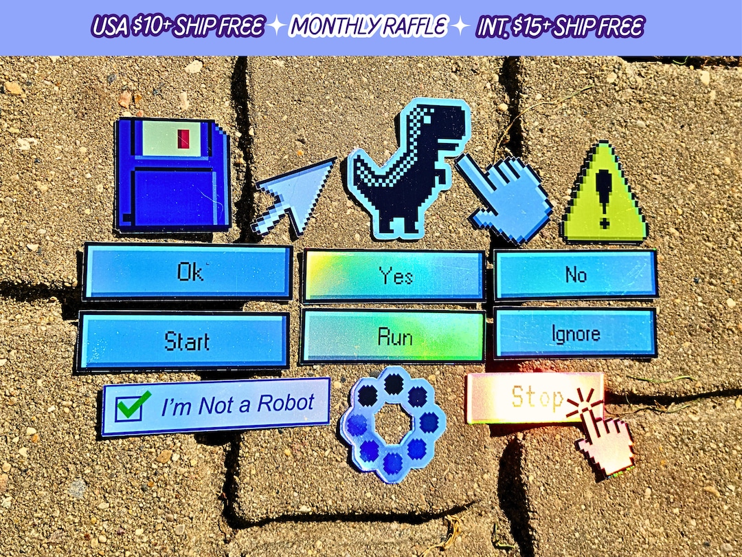 PC Choose Your Own Vinyl Computer Retro Tech Decal Sticker Pack Bundles ...