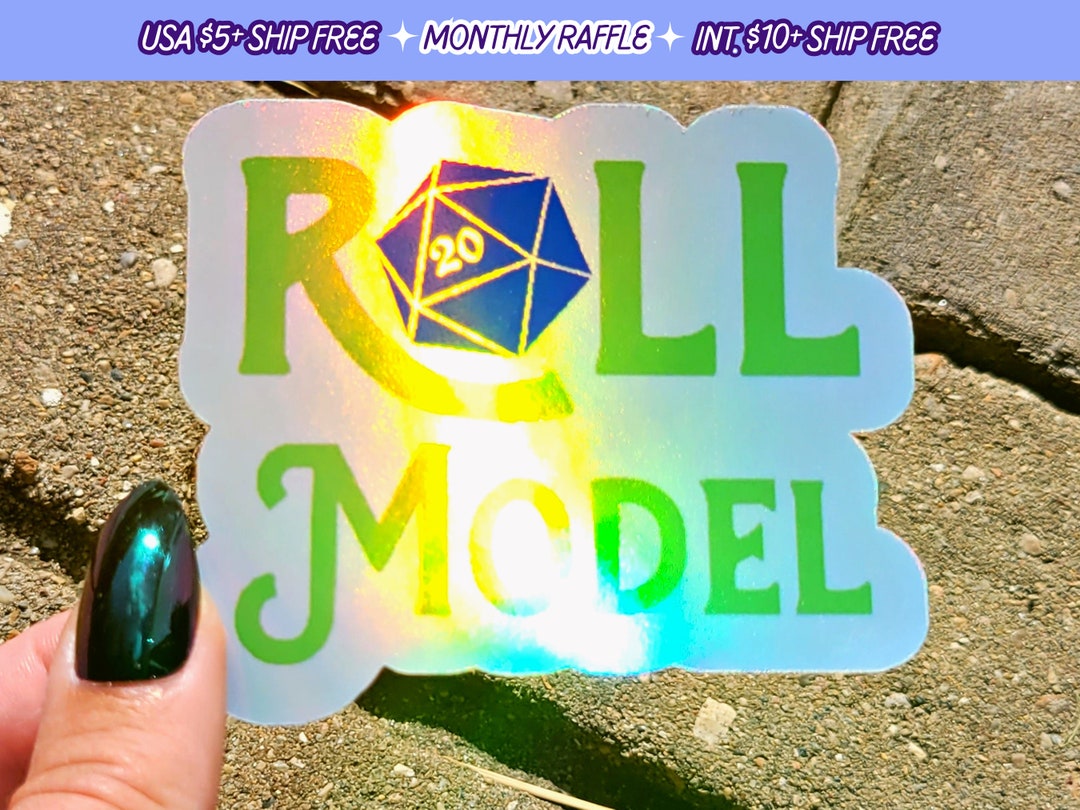 Roll Model Handmade TTRPG DND Role Dice Model Vinyl Sticker - Etsy