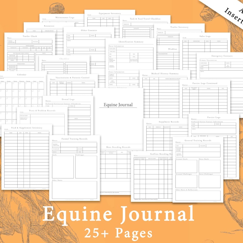 Horse Riding Journal - Etsy