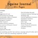 Equestrian Journal | Horse Logs | Printable PDF - Etsy