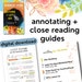 Before I Let Go Annotation & Close Reading Guides (PDF) - Etsy