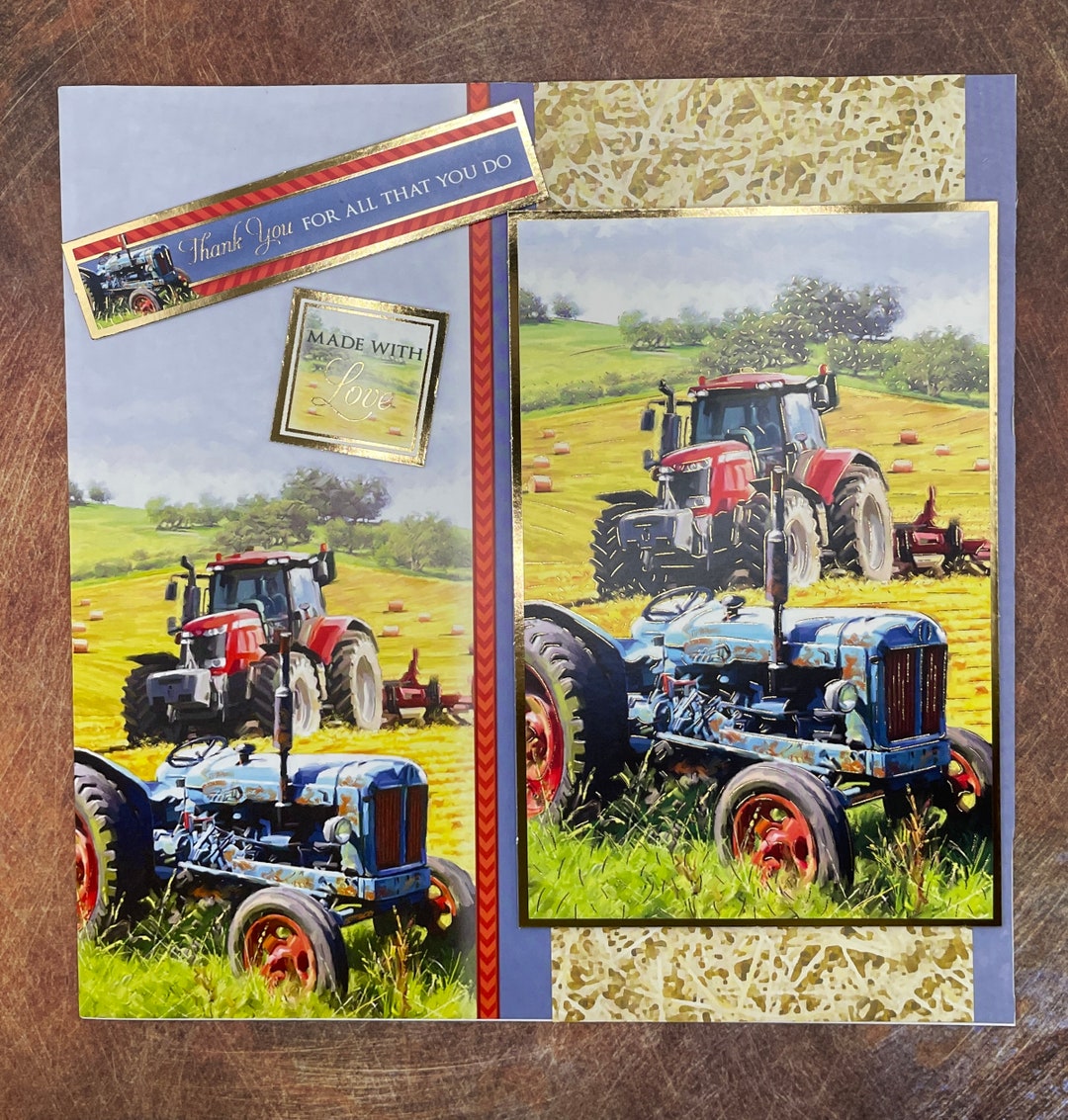 Farming Handmade Card - Etsy