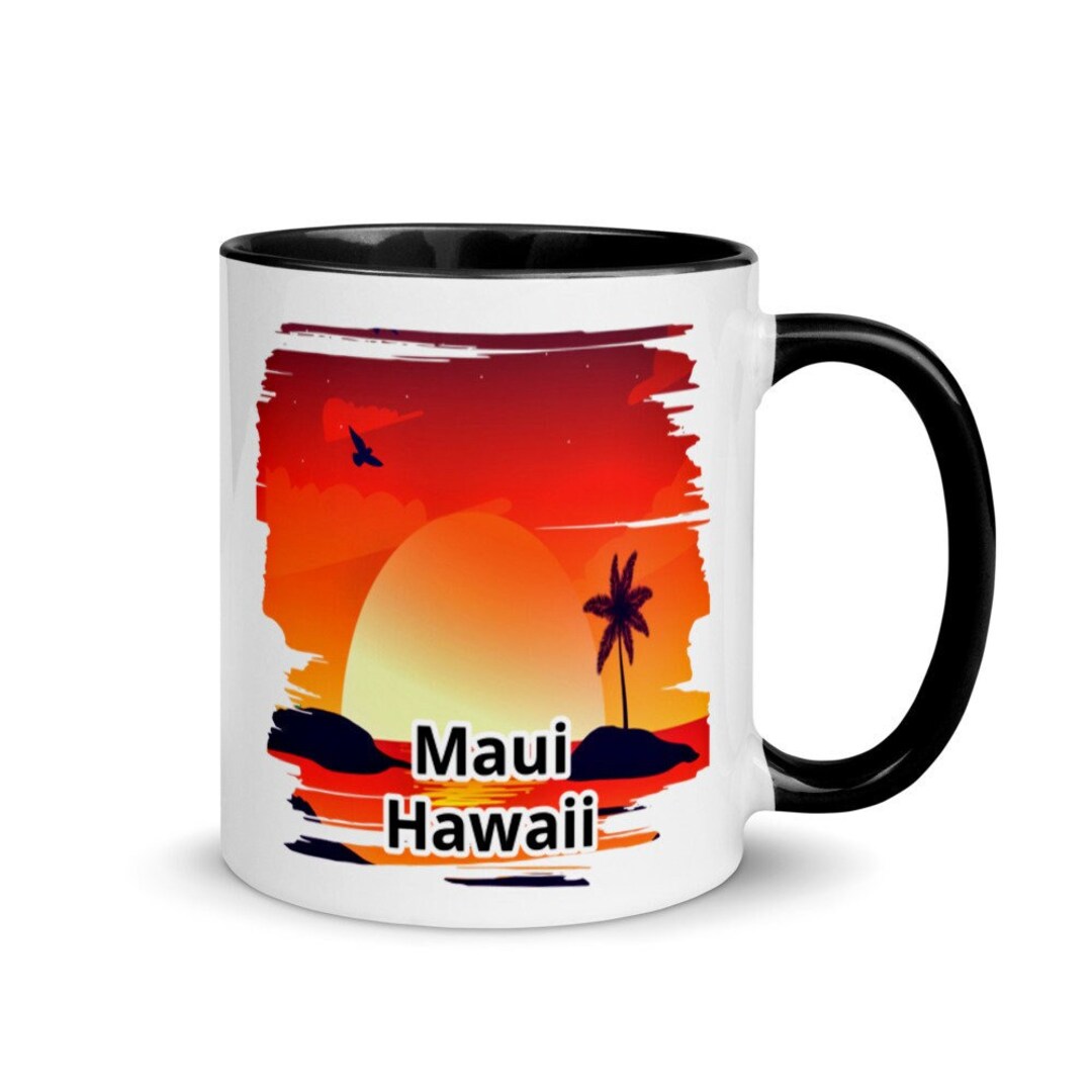 Maui Coffee Cups, Unique Maui 6 COLORS Memorabilia, FREE SHIPPING, Maui ...