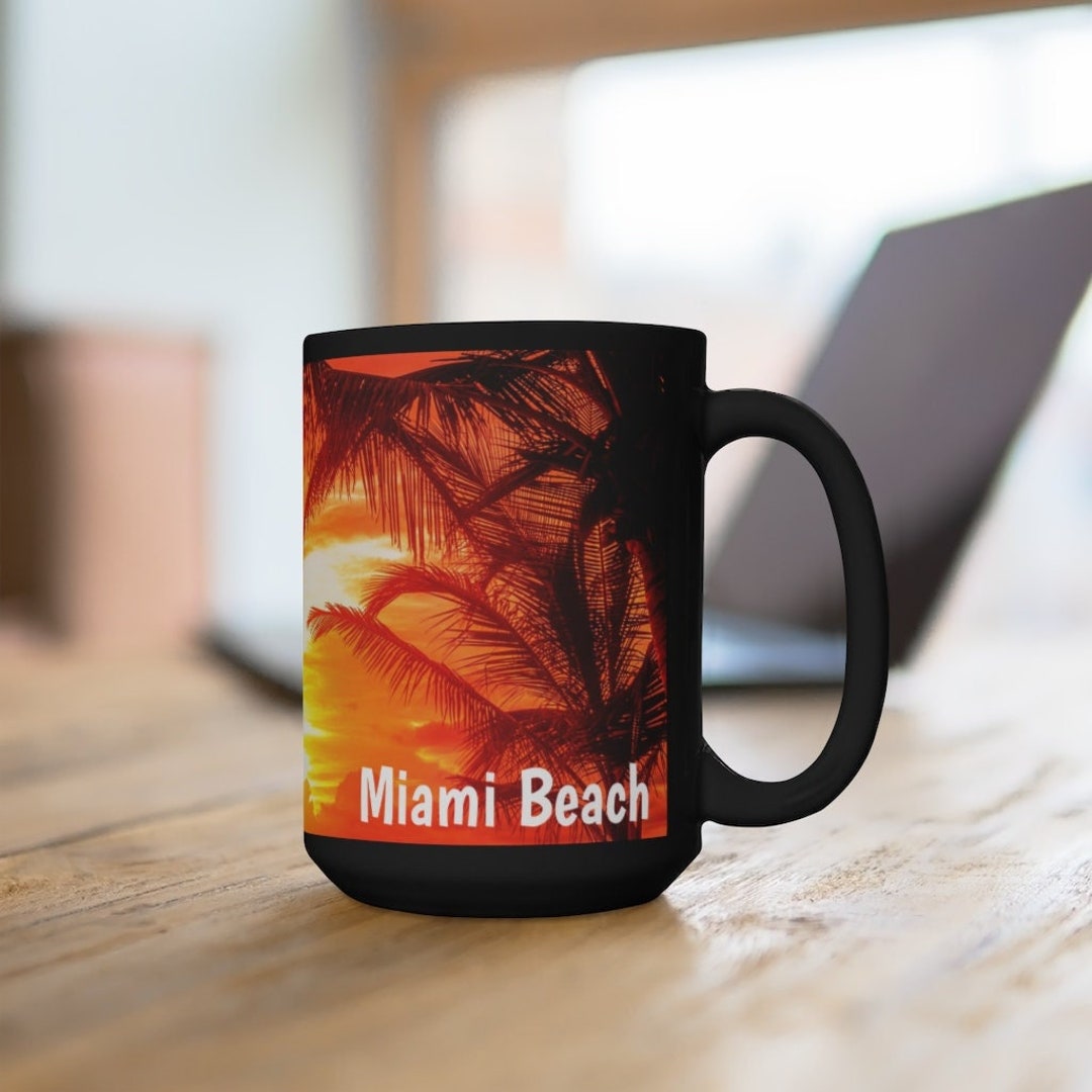 Miami Beach Coffee Mug, Unique Miami Beach Souvenir, Miami Beach ...