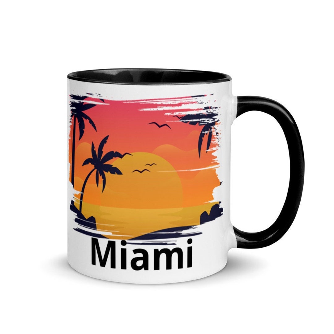 Miami Coffee Mug, Unique Miami Souvenir, Miami Keepsake, 6 COLORS, FREE ...