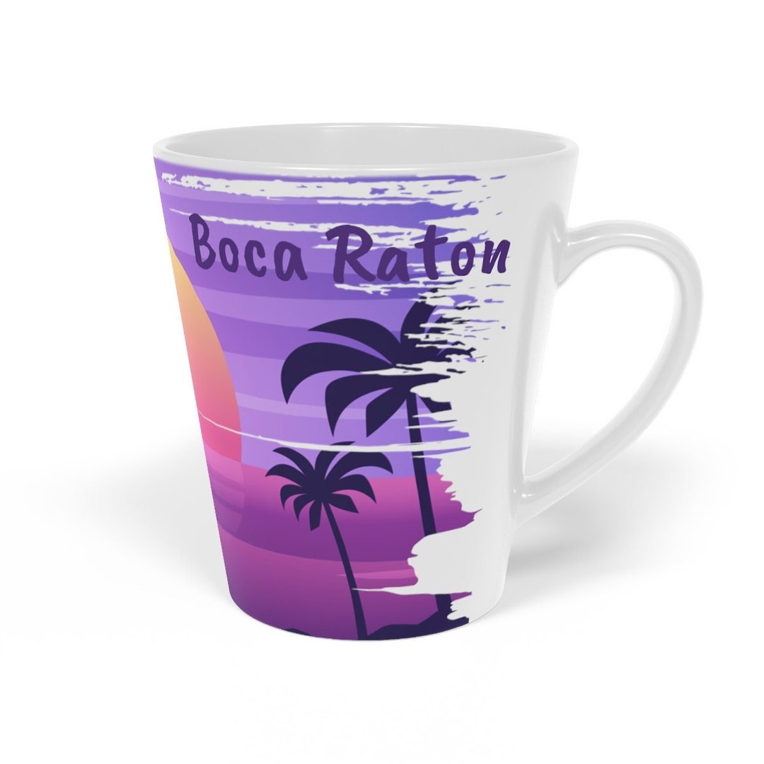 Boca Raton Latte Cup, Unique Boca Raton Souvenir, FREE SHIPPING, Nice ...