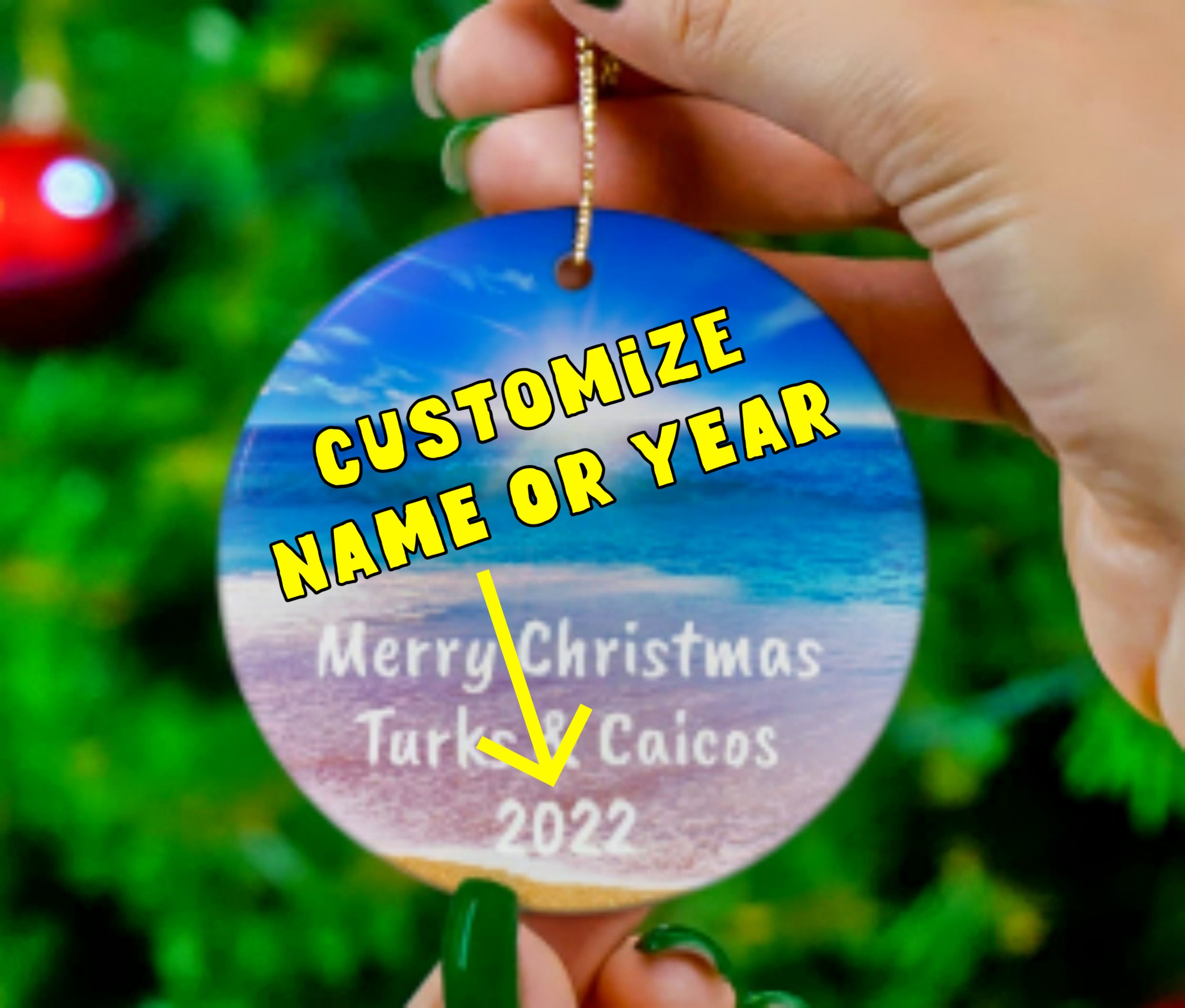 Grenada CUSTOM Christmas Ornament, Grenada Gift, Grenada Memento, FREE ...