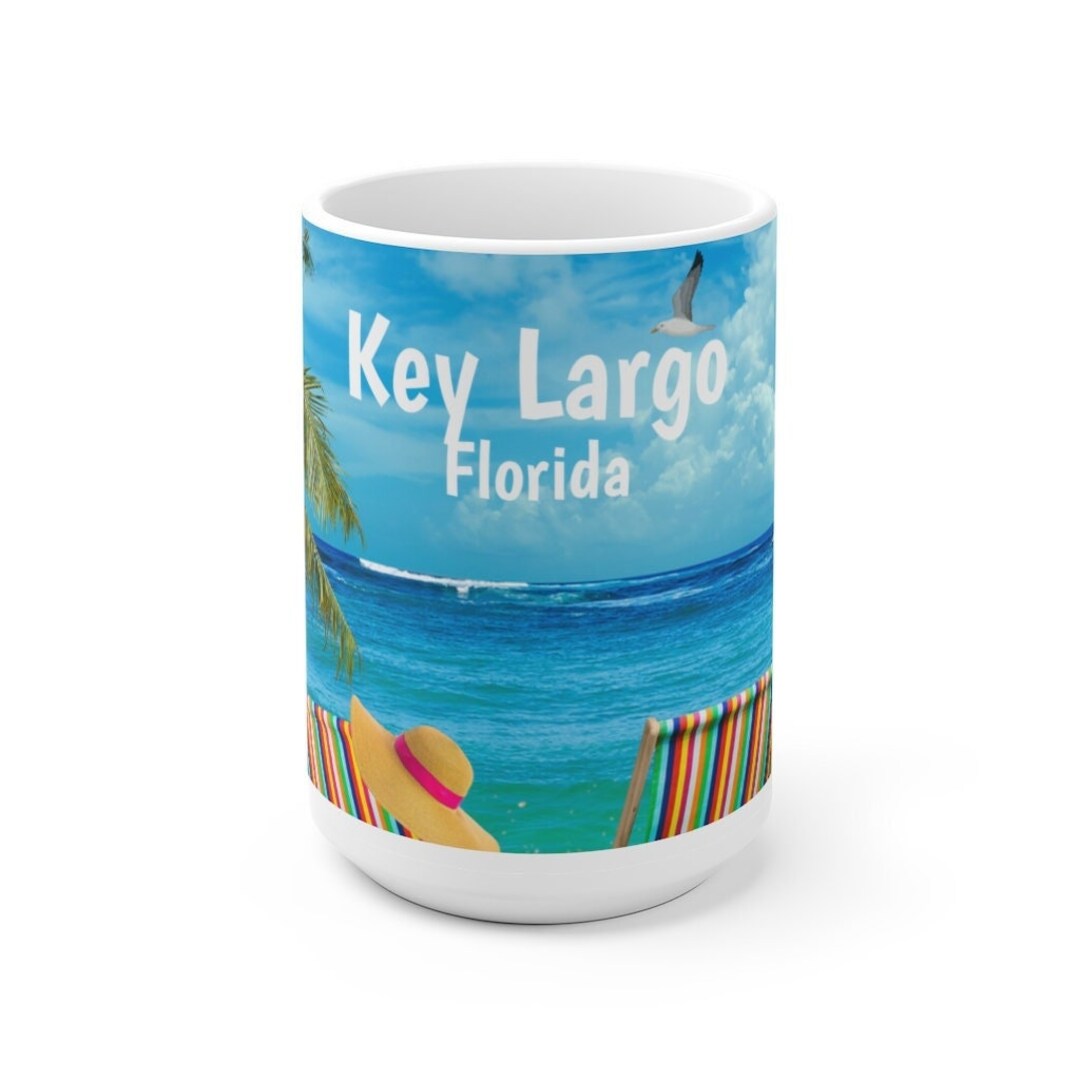 Key Largo Coffee Mugs, Key Largo Memorabilia, Key Largo Souvenir, 2 ...