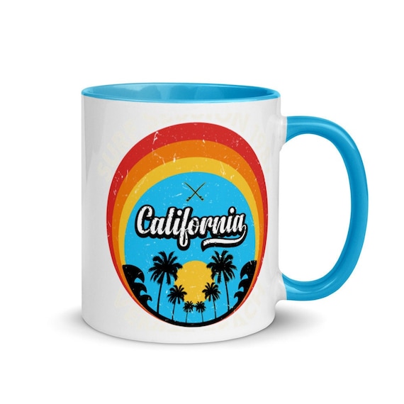 California Coffee Mug California Beach Coffee Cup California - Etsy