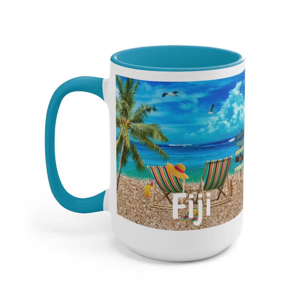 Fiji Coffee Mugs, Nice Fiji Souvenir, Fiji Memorabilia, 5 COLORS, FREE ...