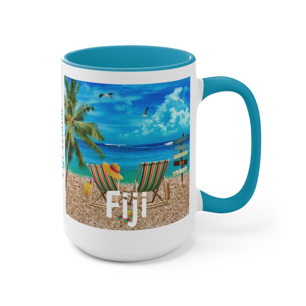 Fiji Coffee Mugs, Nice Fiji Souvenir, Fiji Memorabilia, 5 COLORS, FREE ...