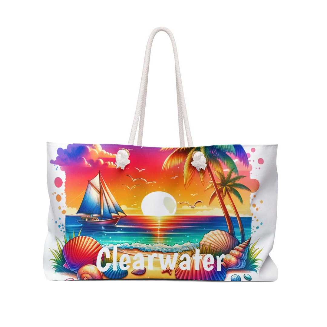 Clearwater Florida Beach/tote/weekender Bag, Clearwater Shoulder Bag ...
