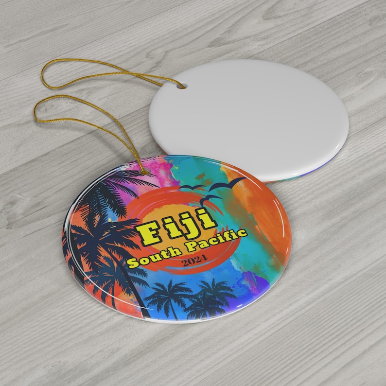 Fiji CUSTOM Christmas Ornament, Nice Fiji Personalized Souvenir, FREE ...