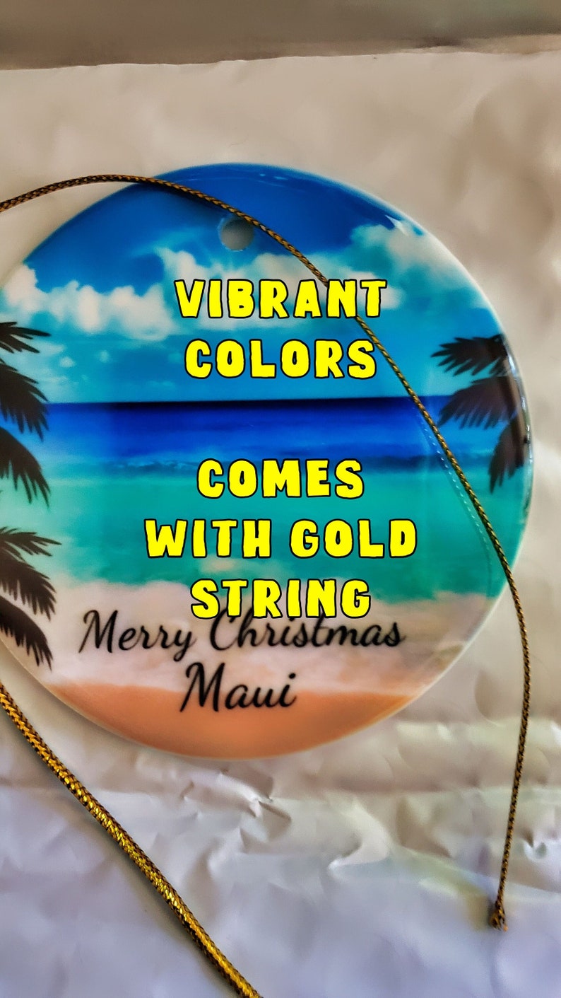 Fiji CUSTOM Christmas Ornament, Unique Fiji Memento, Great Fiji ...
