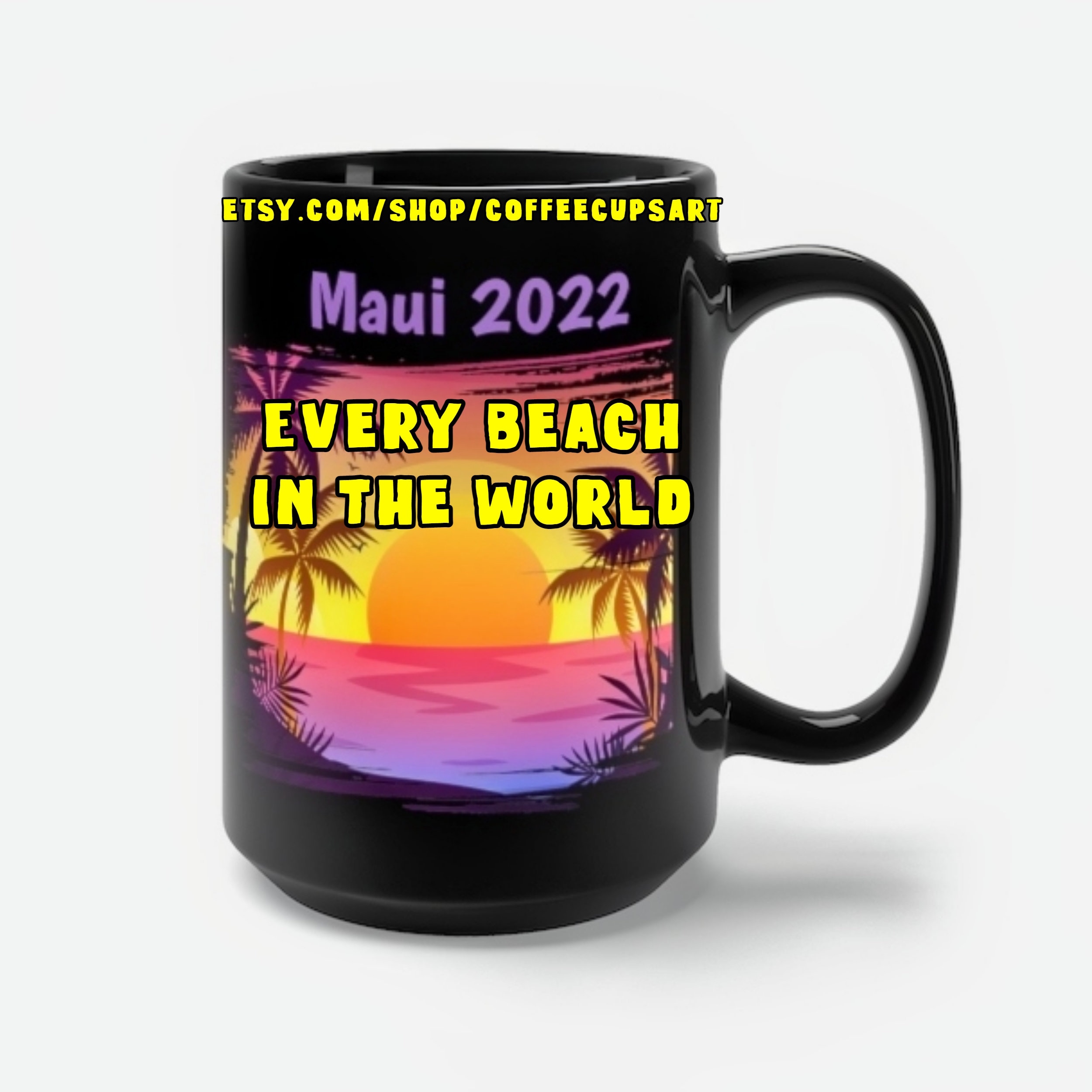 Maui Coffee Cup, Unique Maui Whale Memorabilia, FREE SHIPPING, Maui ...