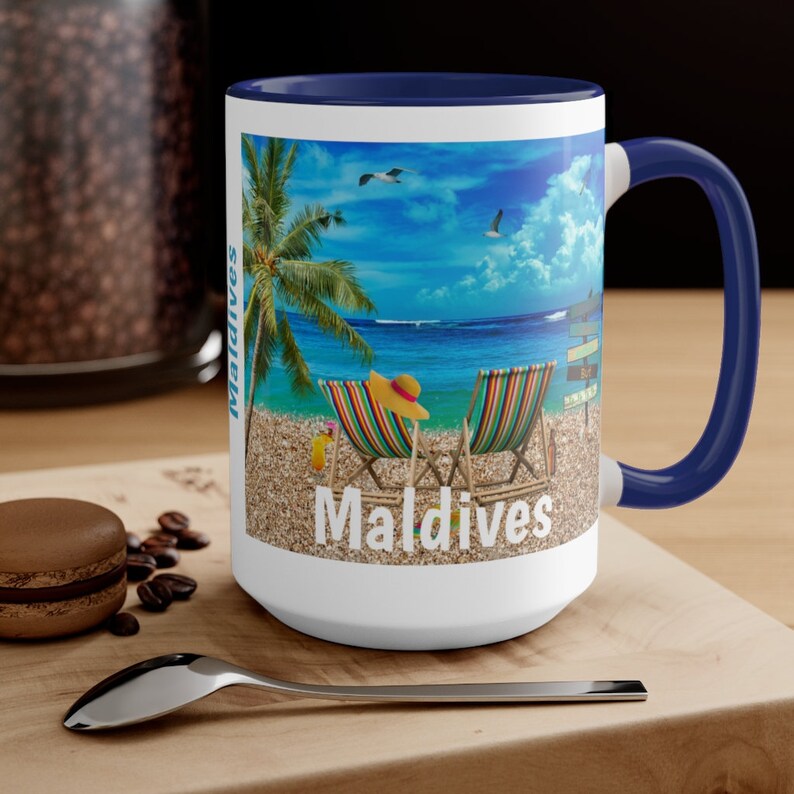 Maldives Coffee Cups, Unique Maldives Two-tone Memorabilia, FREE ...