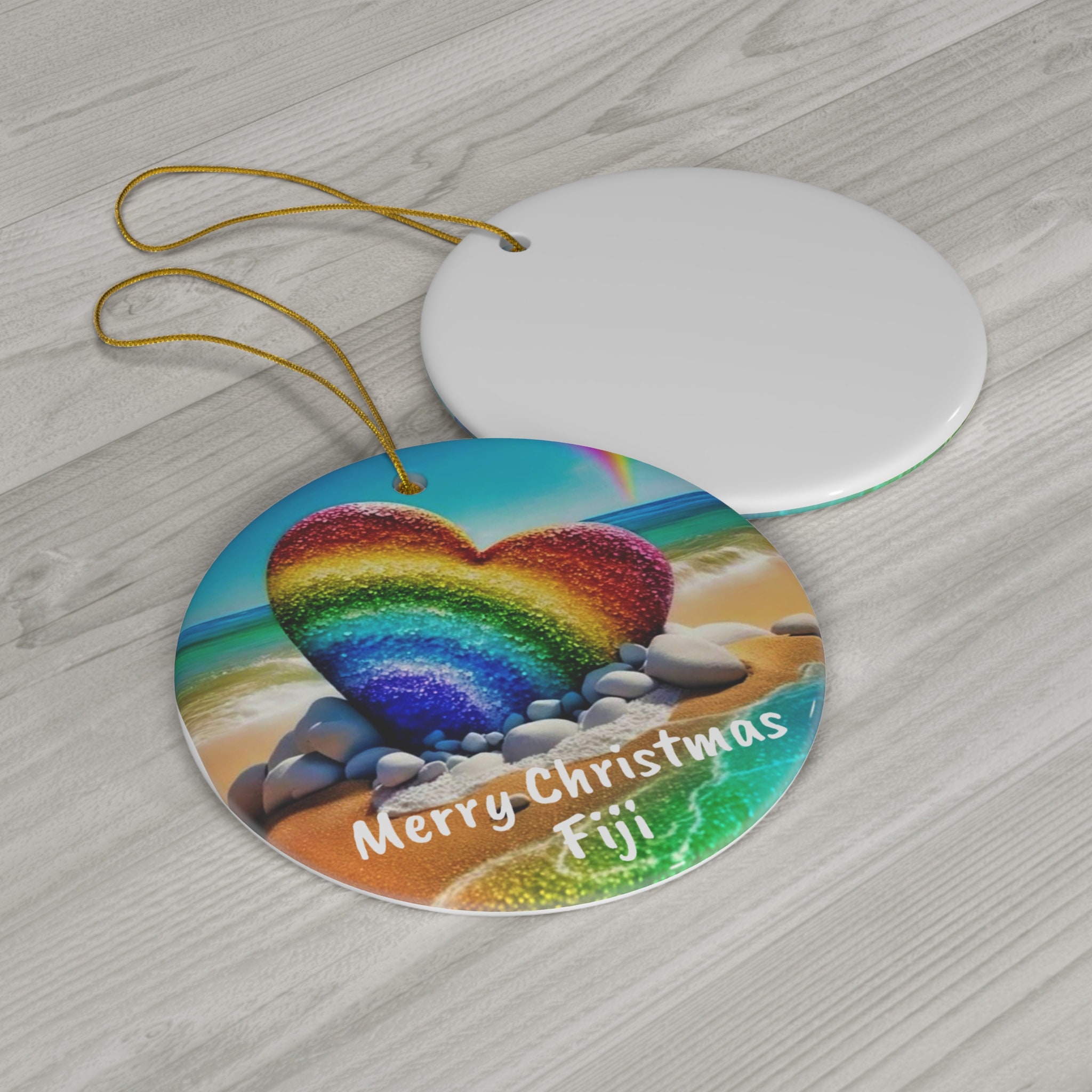 Fiji CUSTOM Christmas Ornament, Nice Fiji Island Memento, FREE SHIPPING ...