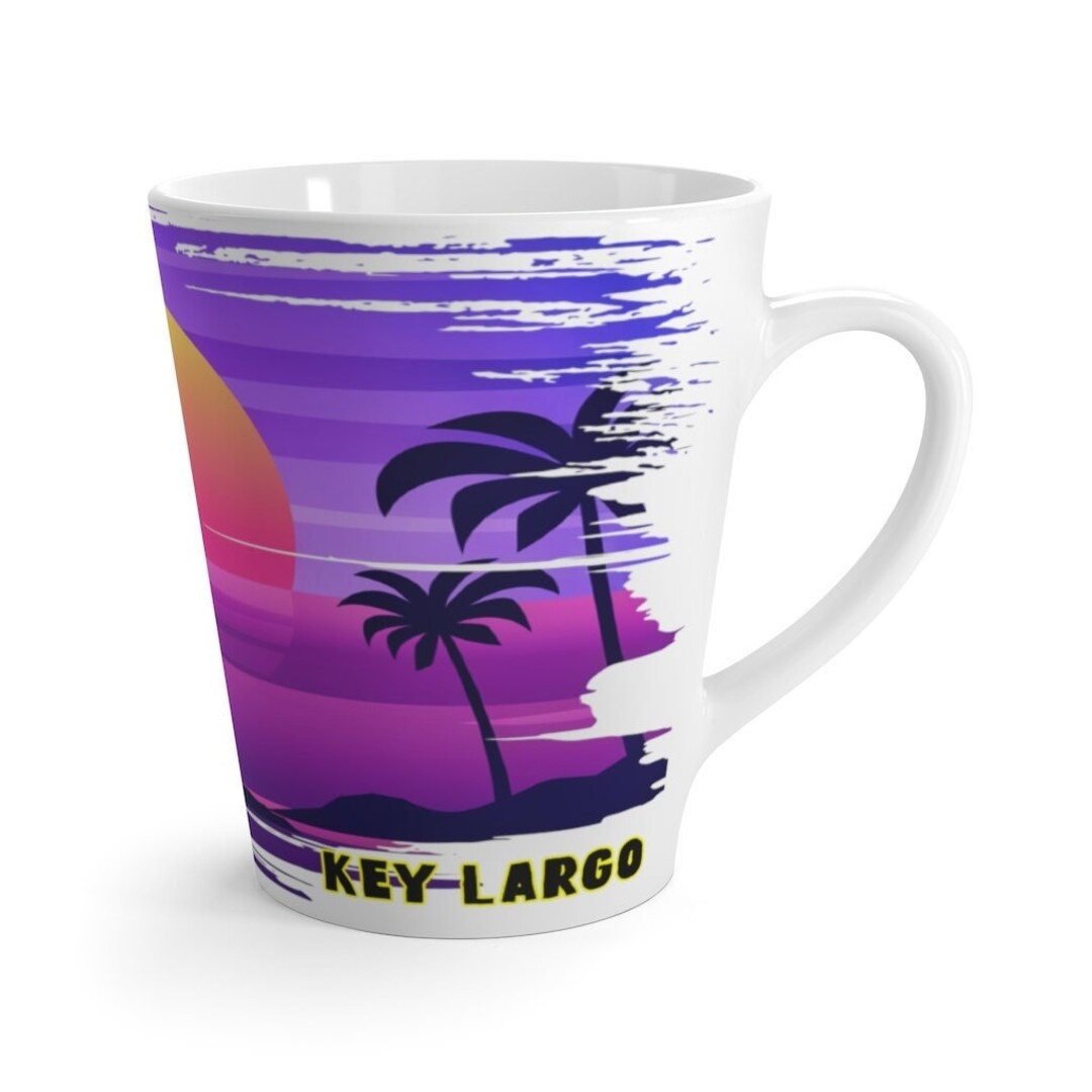 Key Largo Latte Cup, Unique Key Largo Souvenir, Key Largo Memento, Key ...