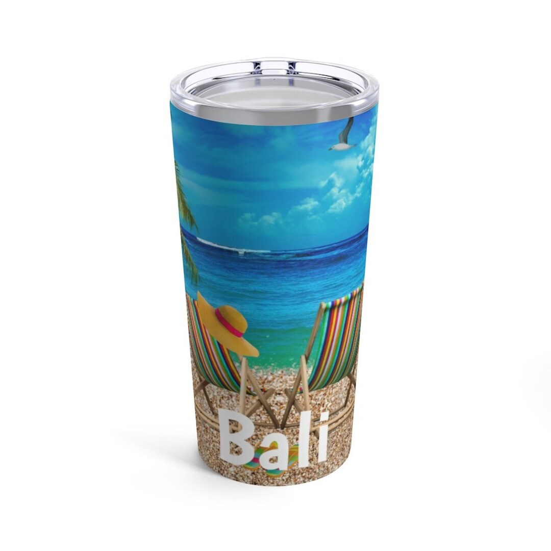 Bali Water Bottle, Unique Bali 20oz Drink Tumbler, FREE SHIPPING, Bali ...