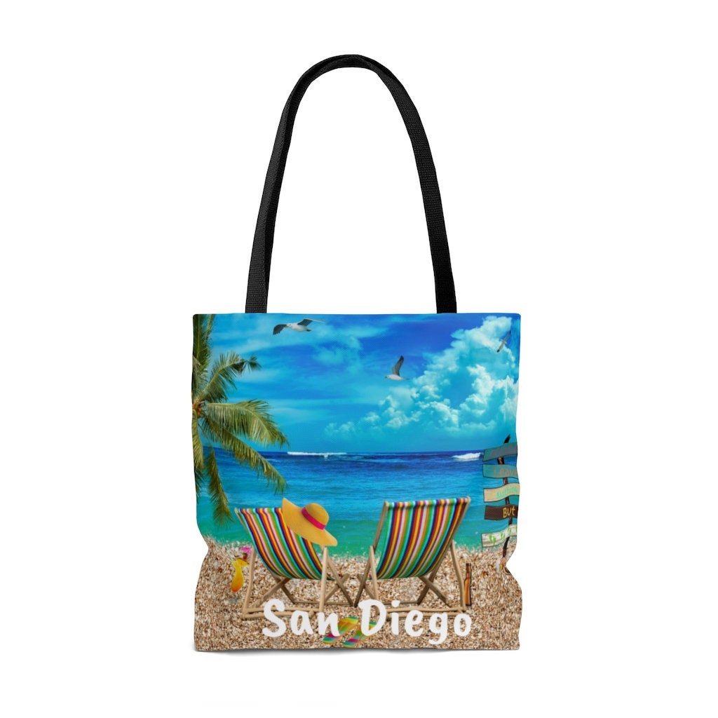 San Diego Beach Bag Unique San Diego Tote Utility Bag - Etsy