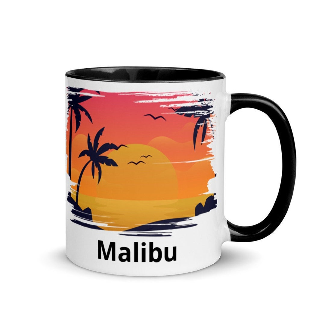 Malibu Coffee Cup, Unique Malibu Beach Memorabilia, FREE SHIPPING ...