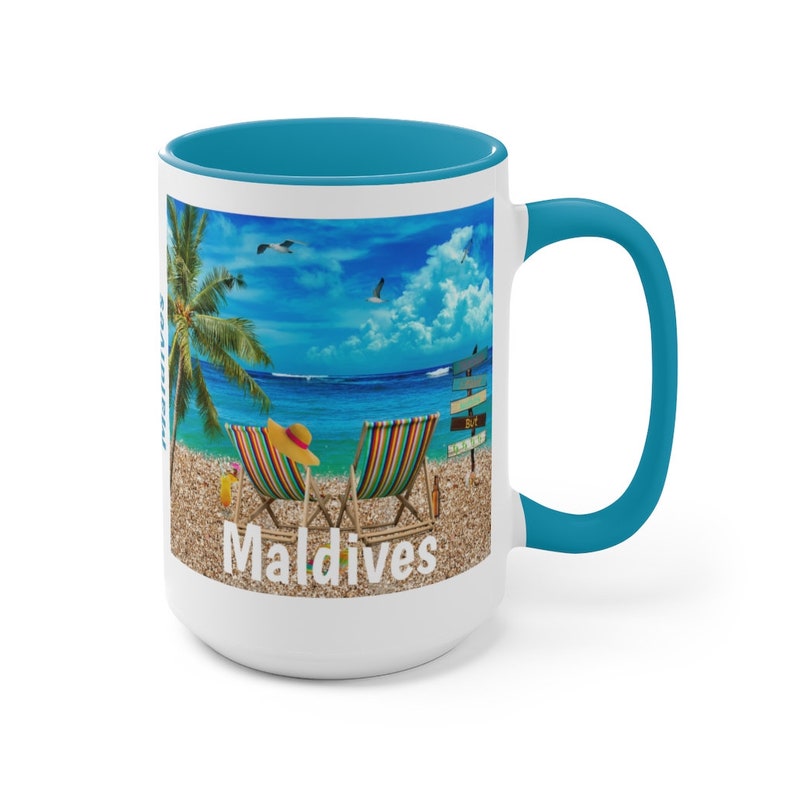 Maldives Coffee Cups, Unique Maldives Two-tone Memorabilia, FREE ...
