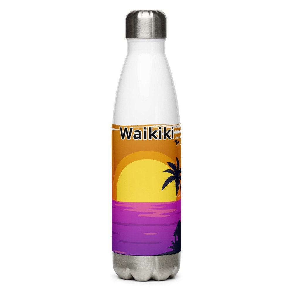 Waikiki Oahu Hawaii Water Bottle. You'll LOVE This Waikiki Hawaii ...