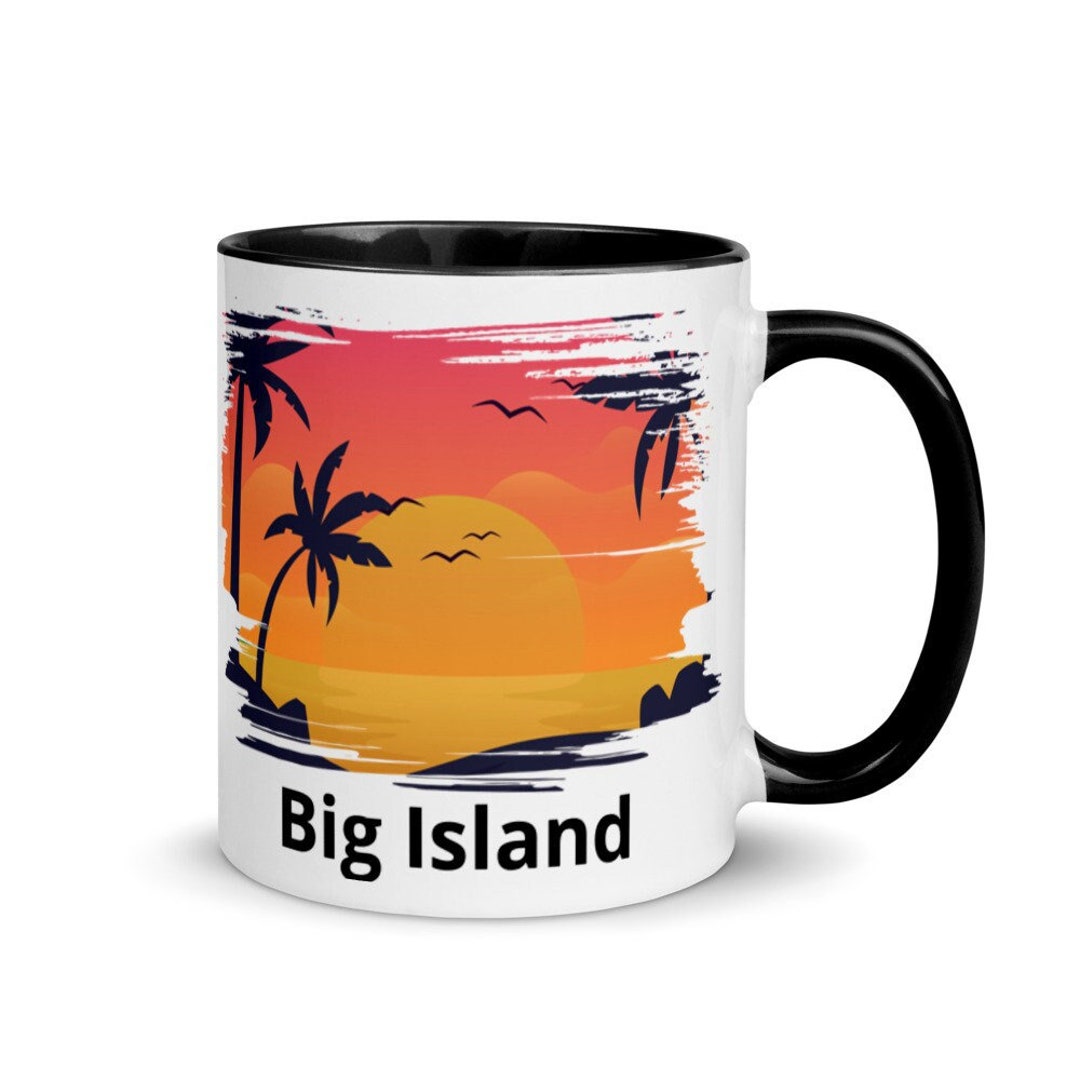 Big Island Coffee Mug, Unique Big Island 11oz 6 COLORS Memento, FREE ...