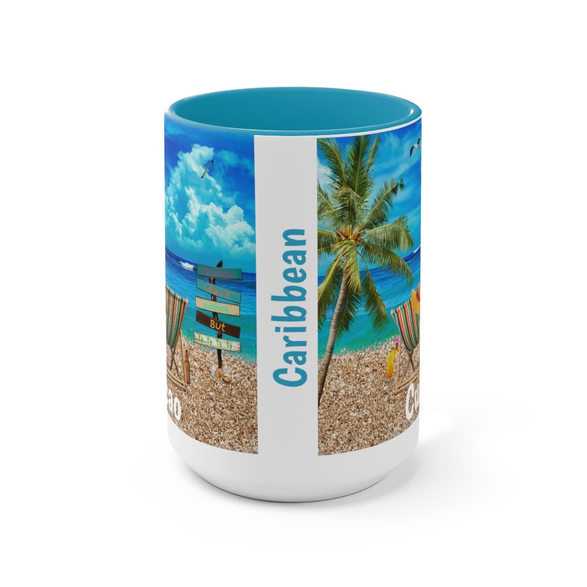 Curacao Coffee Mug, Nice Curacao 2-tone 15oz 5 COLORS Coffee Cups, FREE ...