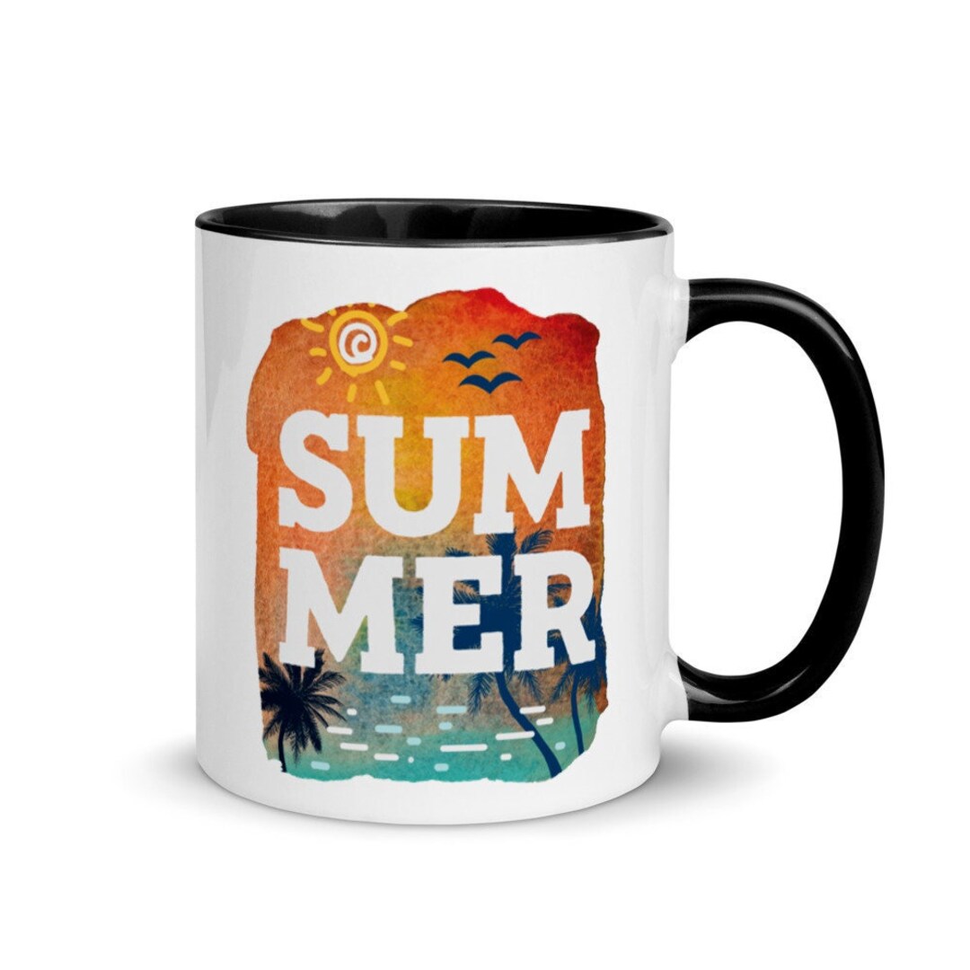 Summer Coffee Mugs, You'll Adore This "summer" 11oz 6 COLORS Coffee ...