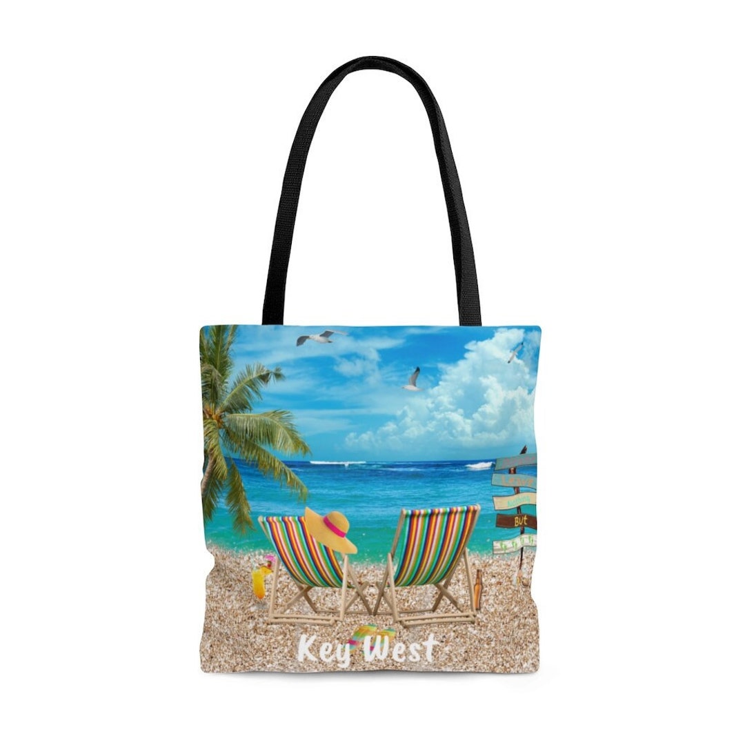 Key West Beach Bag, Unique Key West Tote Bag, Fun Key West Sport Bag ...