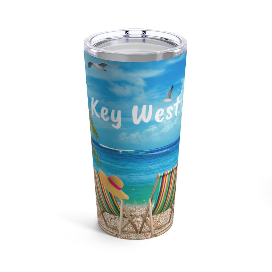 Key West Drink Tumbler, Unique Key West Water Bottle, Key West Souvenir ...