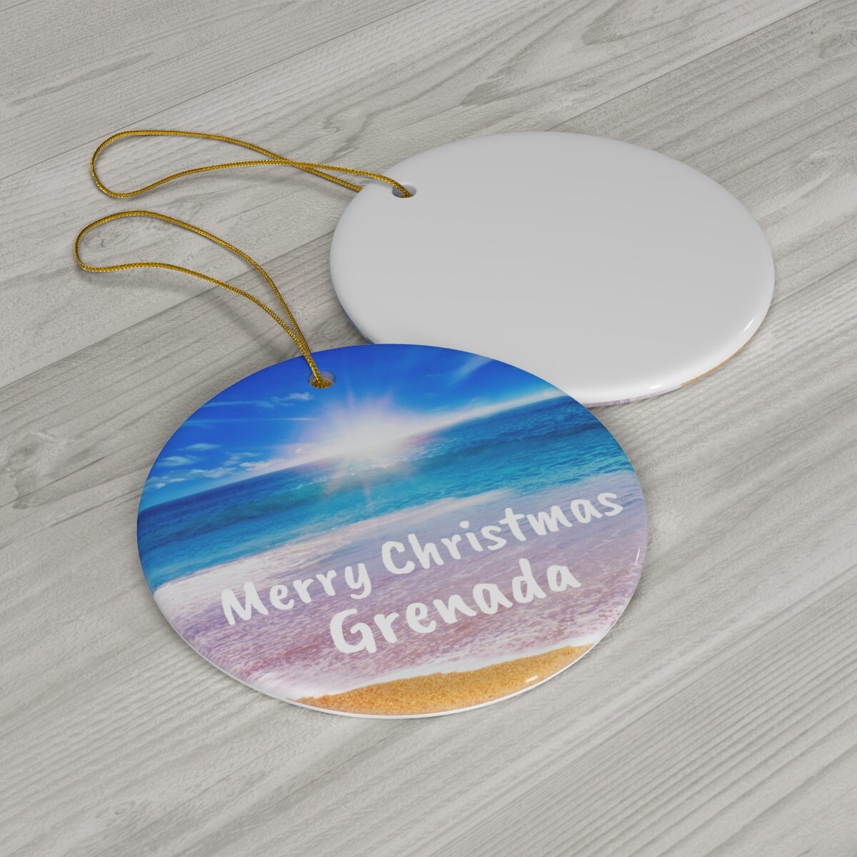 Grenada CUSTOM Christmas Ornament, Grenada Gift, Grenada Memento, FREE ...