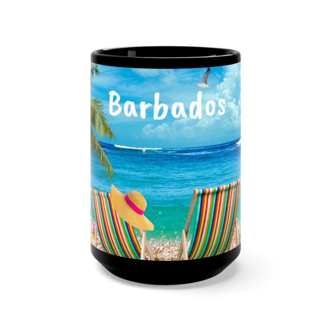 Barbados Coffee Cup, Barbados Memento, Barbados Gift, FREE SHIPPING ...