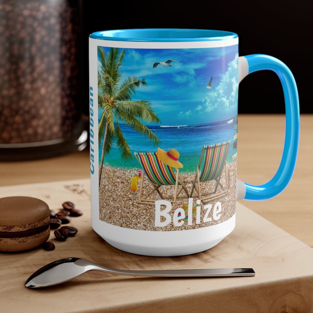 Belize Coffee Cup, Unique Belize 5 COLORS Memento, FREE SHIPPING ...