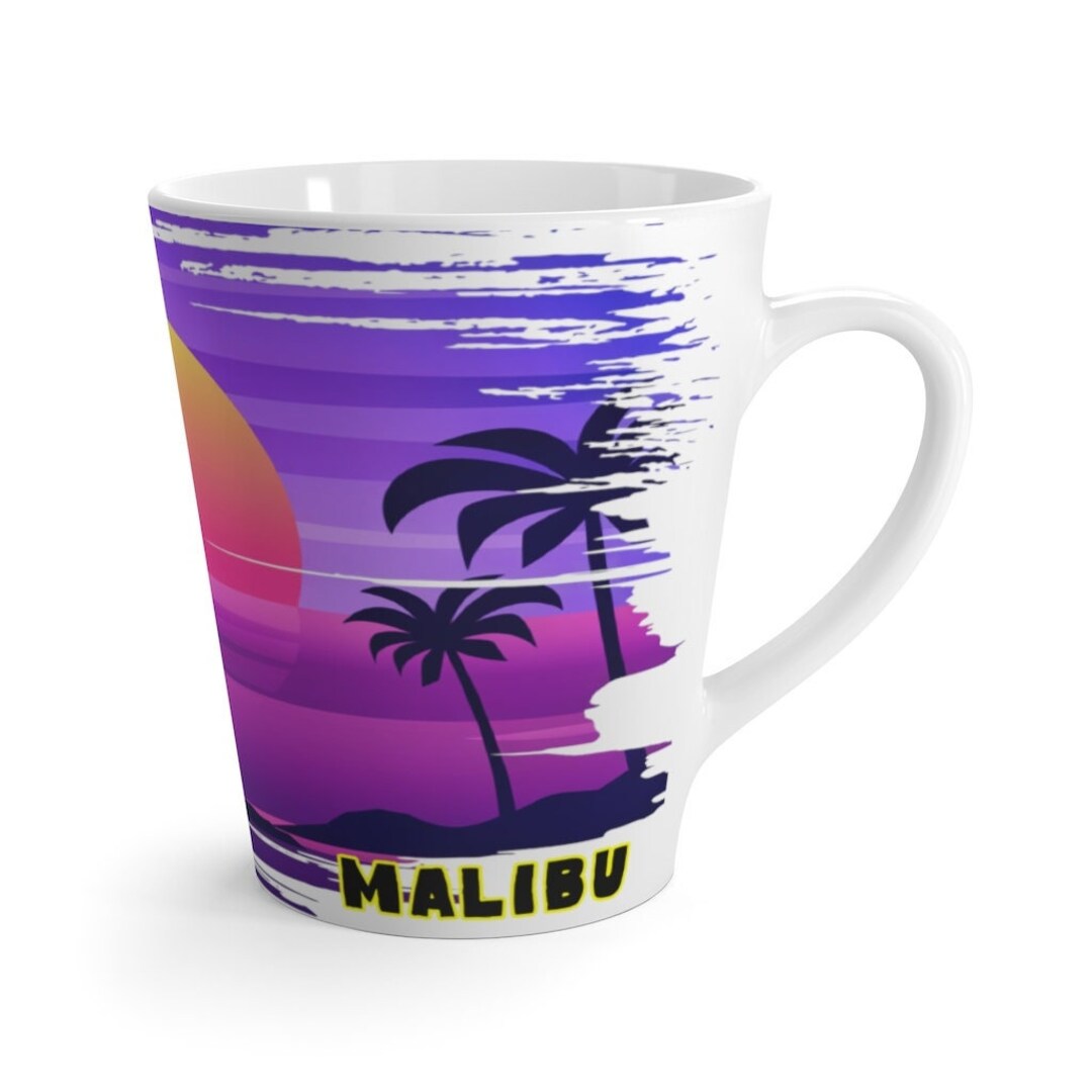 Malibu Latte Cup, Unique Malibu Souvenir, Malibu Memorabilia, Malibu ...