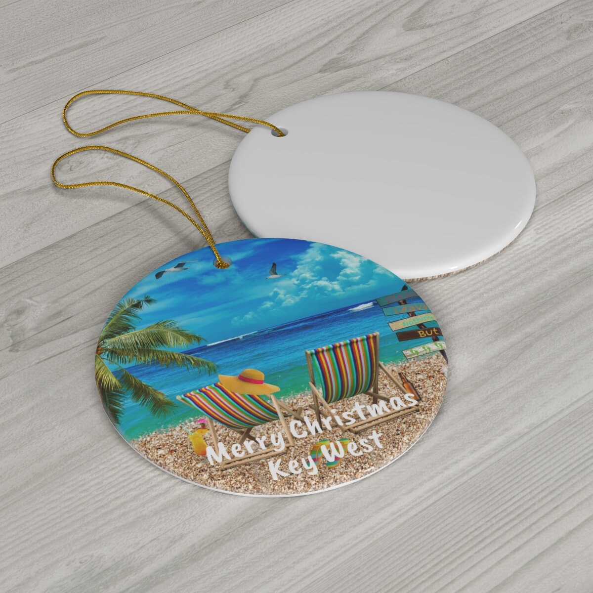 Key West CUSTOM Christmas Ornament, Key West Keepsake, Nice Key West ...