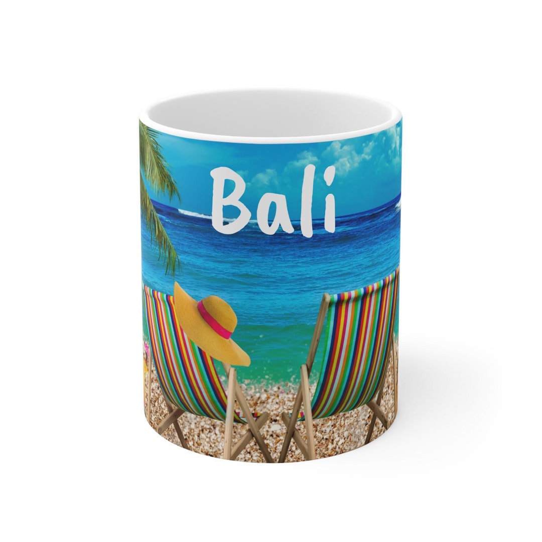 Bali PERSONALIZED Coffee Cup, Great Bali 11oz Souvenir Mug, FREE ...