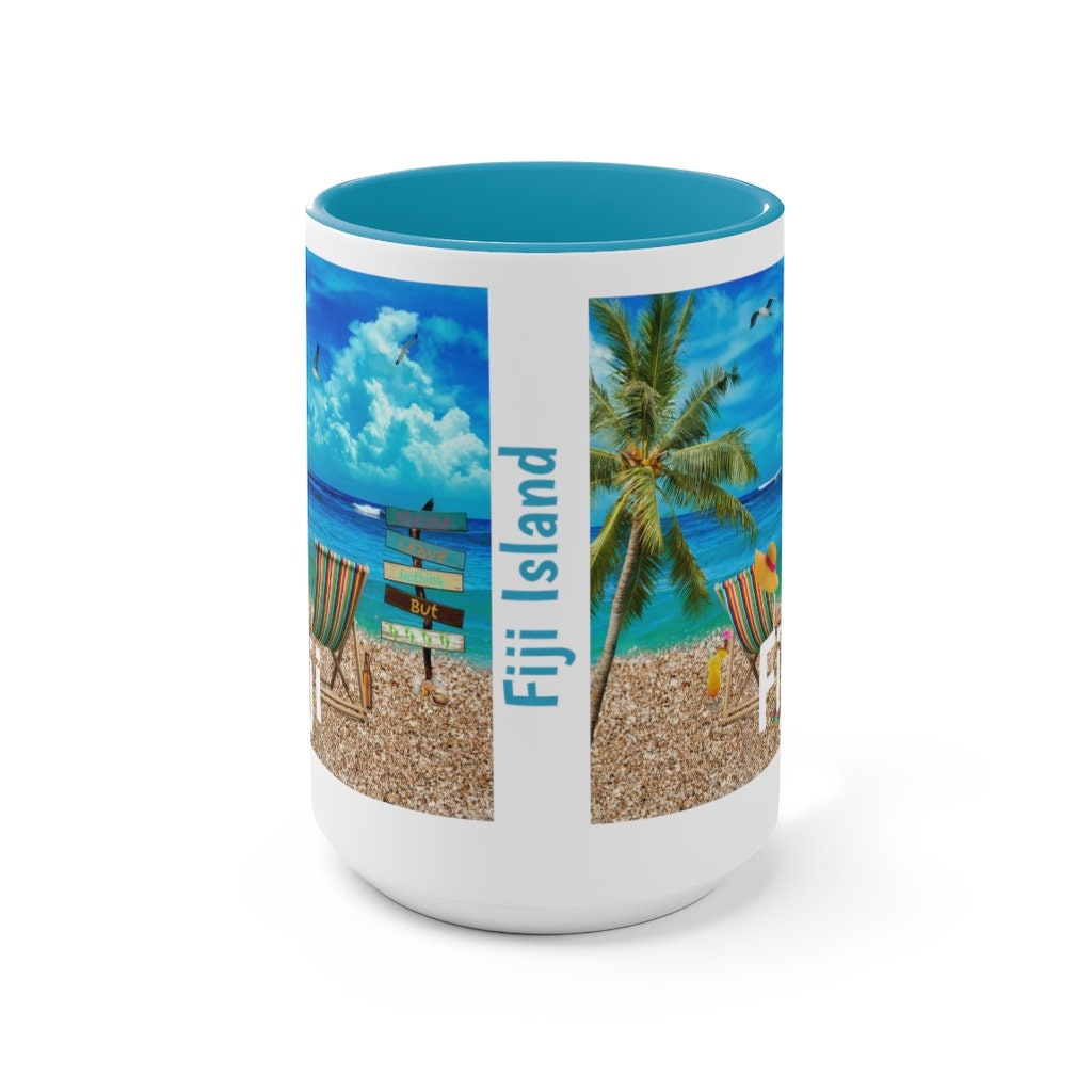 Fiji Coffee Mugs, Nice Fiji Souvenir, Fiji Memorabilia, 5 COLORS, FREE ...