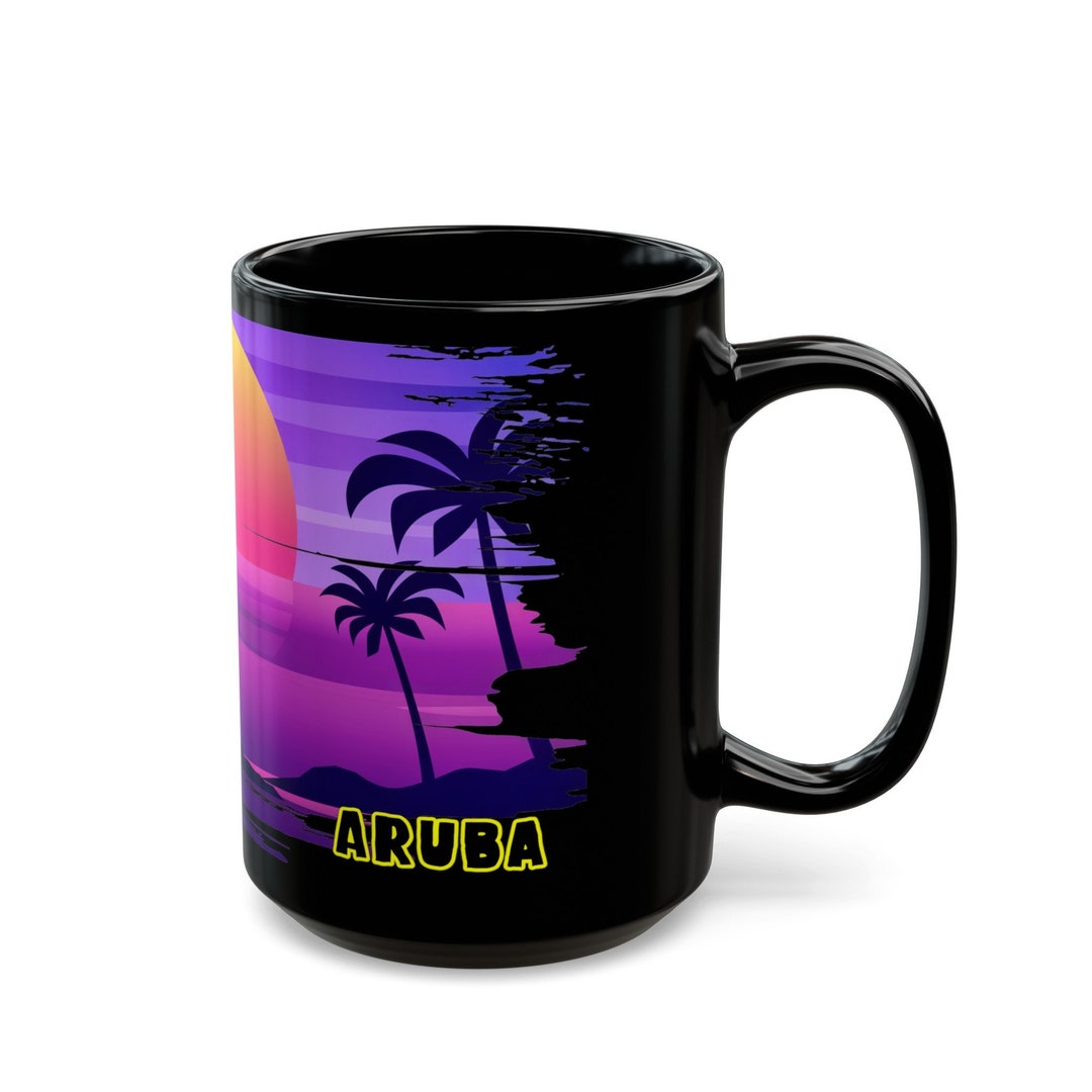 Aruba Coffee Cup, Unique Aruba Souvenir, Great Aruba Memento, FREE ...