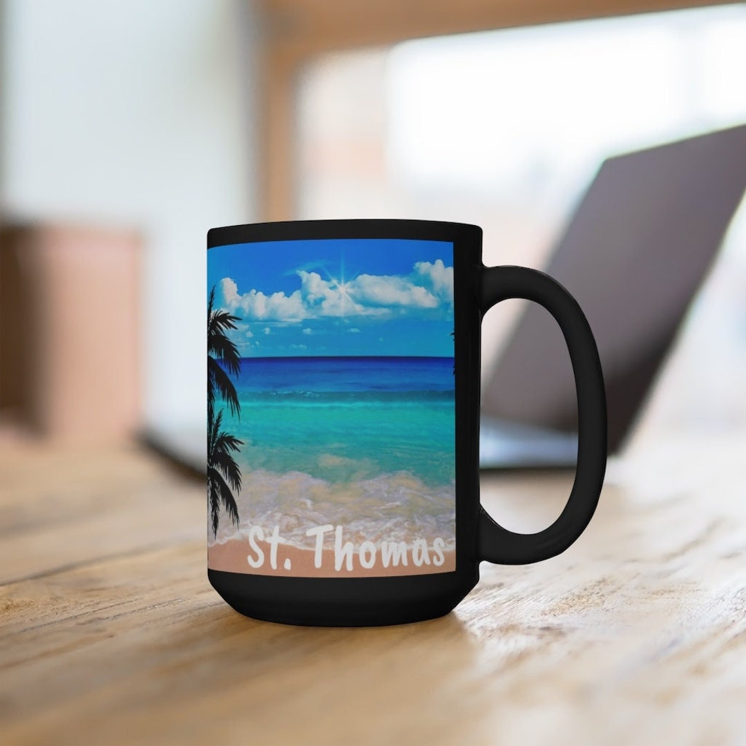 St Thomas Coffee Cup, Unique St Thomas Souvenir, St. Thomas Gift, St ...