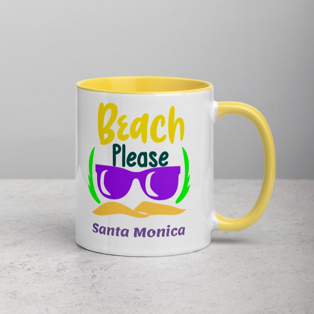 Santa Monica Coffee Cups, Unique Santa Monica Souvenir, 6 COLORS, Great ...