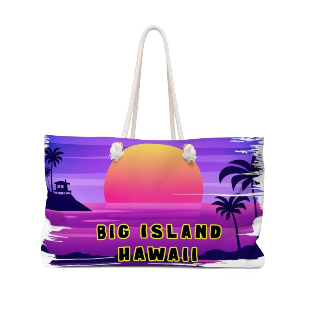 Big Island Beach Bag, Big Island Tote Bag, Big Island Souvenir, FREE ...