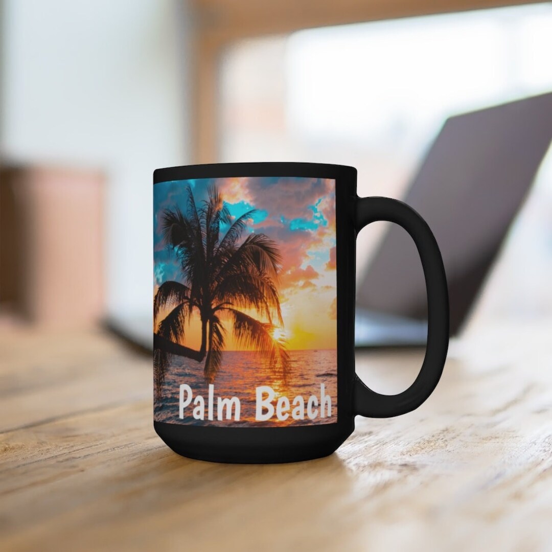 Palm Beach Coffee Cup, Unique Palm Beach Memento, Palm Beach Souvenir ...